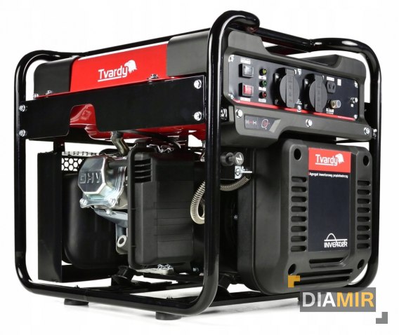 AGREGAT PRĄDOTWÓRCZY 3kW AVR INWERTOROWY 7KM 12V 2 x 230V 4-SUW GENERATOR PRĄDU > Tvardy